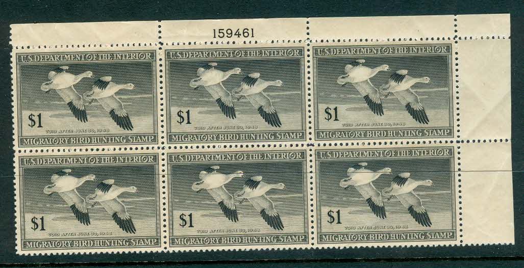 Duck Stamps Plate Block Collection RW1 through RW25