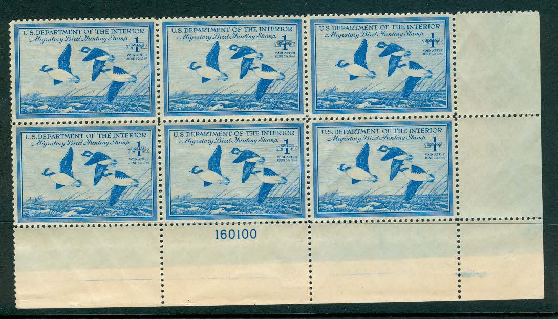 Duck Stamps Plate Block Collection RW1 through RW25