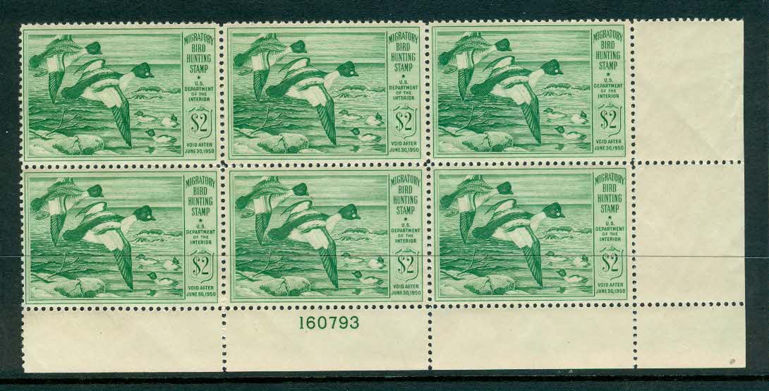 Duck Stamps Plate Block Collection RW1 through RW25
